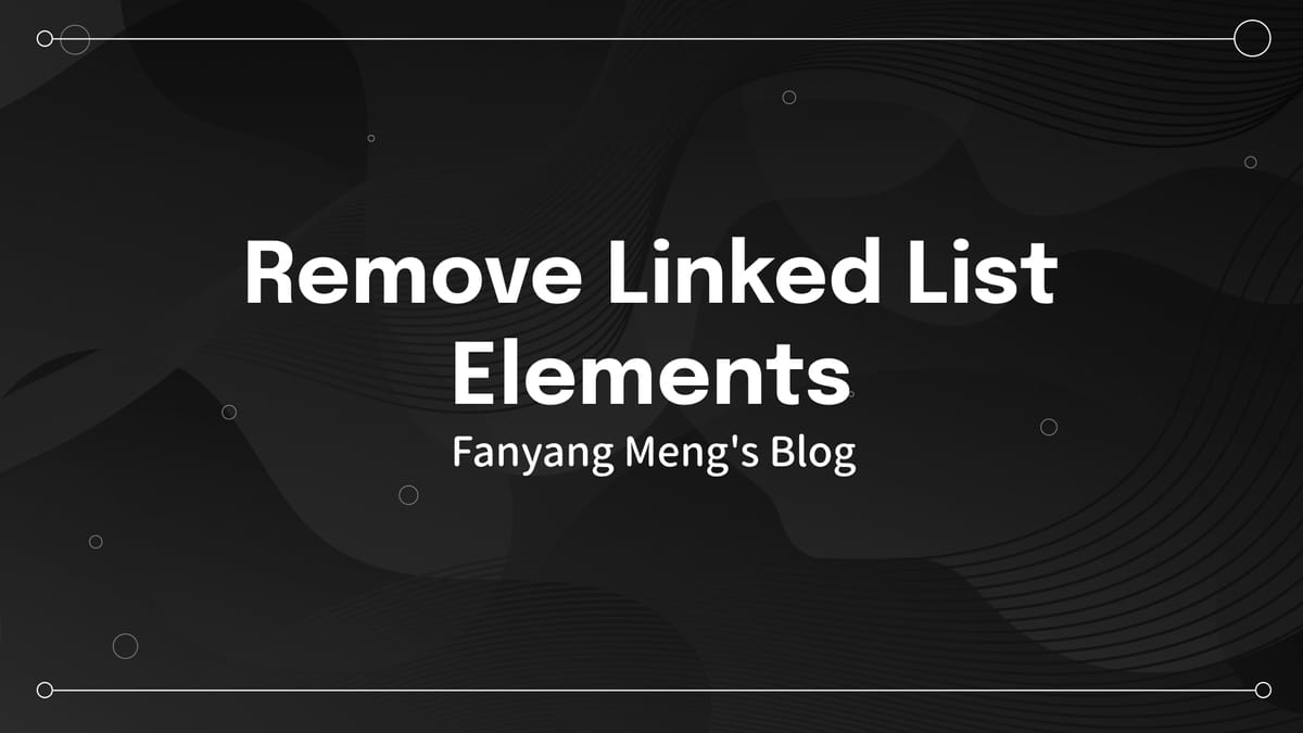 203. Remove Linked List Elements
