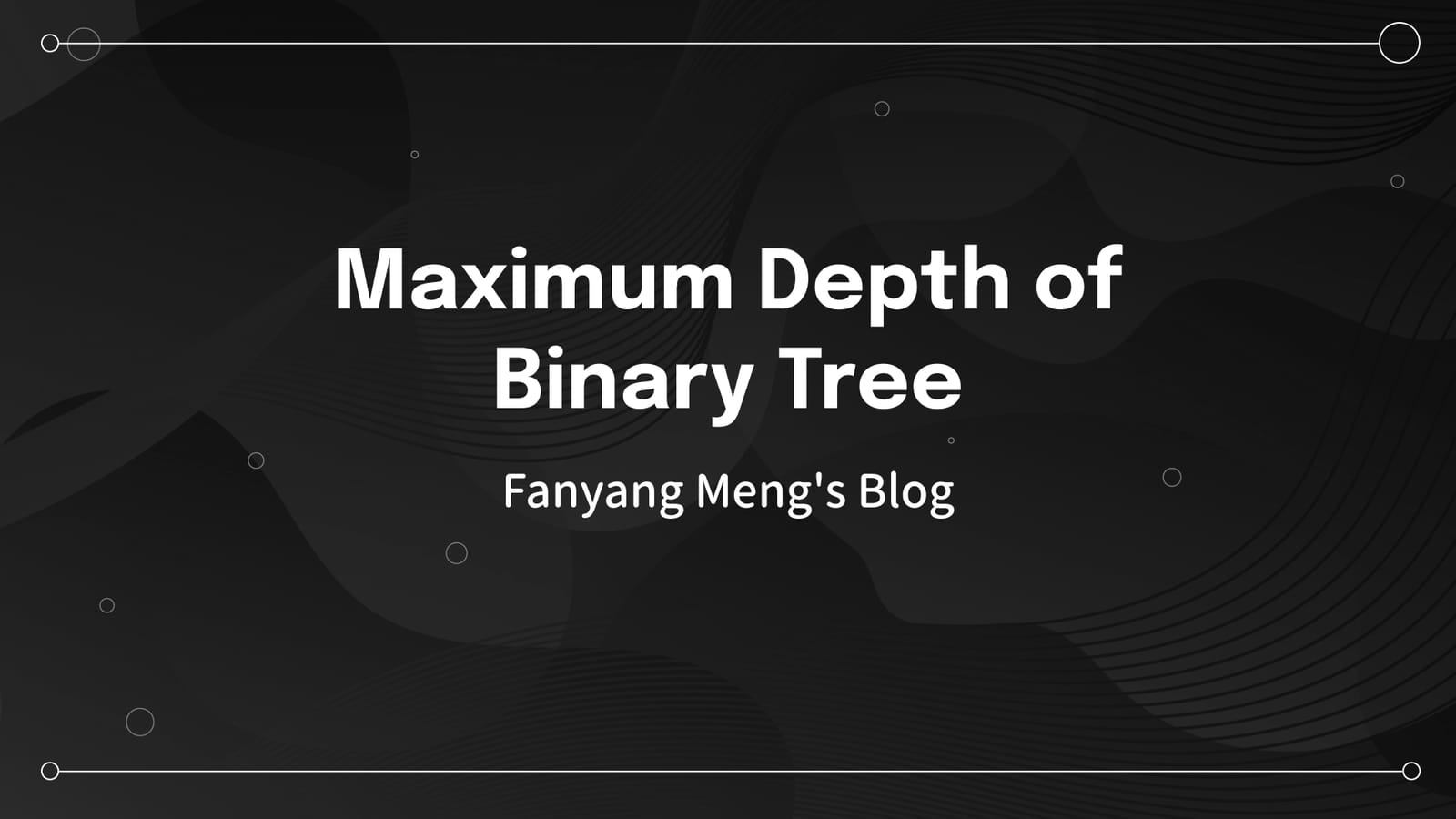 104. Maximum Depth of Binary Tree